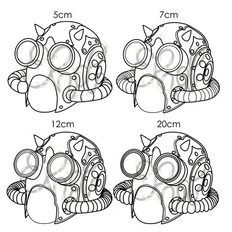 Swiss Ghoul Head Embroidery Pattern Pdf Ghost Band Alternative Diy