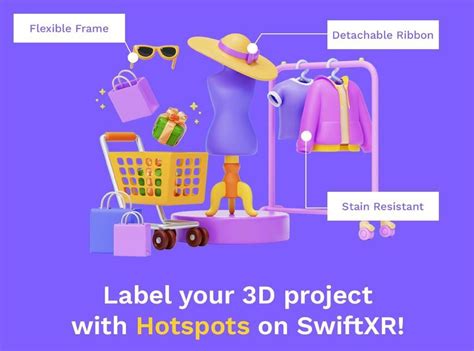 swiftxr on linkedin add labels and text to your 3d models with hotspot