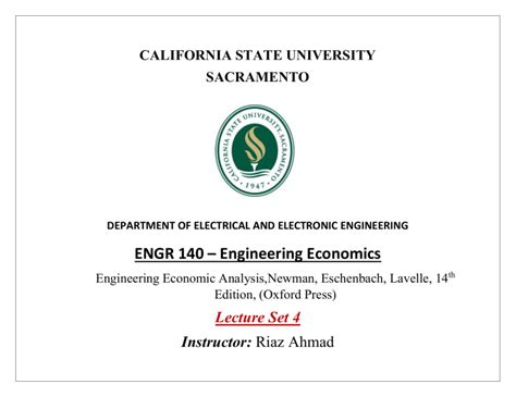 Lecture Set 4 ENGR 140
