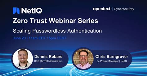 Elander Lewis On Linkedin Opentext Cybersecurity On Linkedin Netiq Passwordlessauthentication…