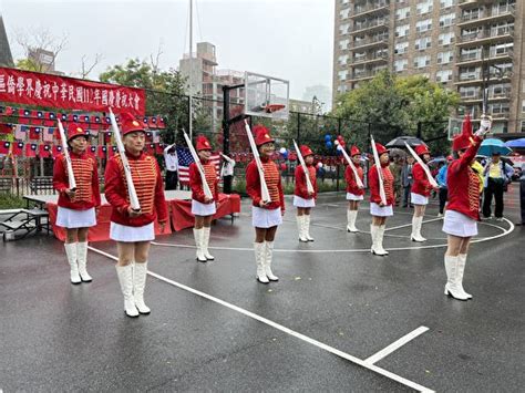 風雨升信心 紐約市皇后區僑學界慶112年雙十國慶 112週年 大紀元
