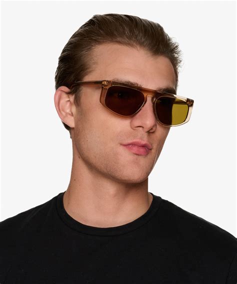 Skya Geometric Clear Brown Frame Prescription Sunglasses Eyebuydirect