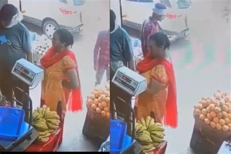 Video Shows Man Snatching Womans Chain Outside Fruit Shop Internet Is