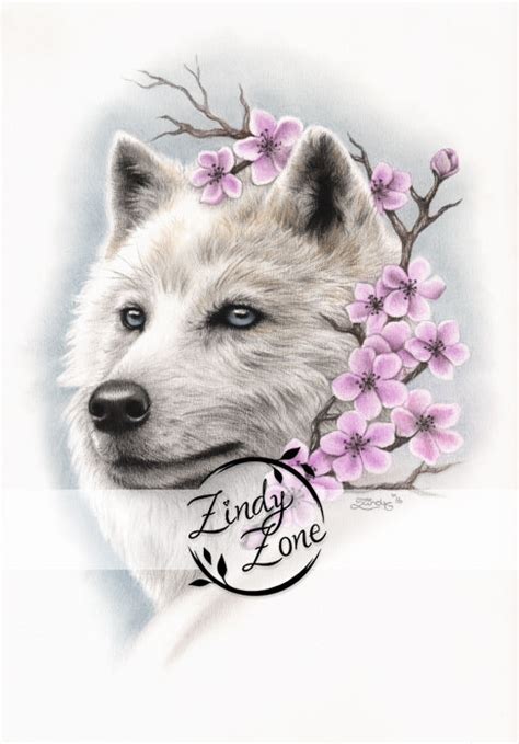 Cherry Blossom Wolf Tube Zindyzone