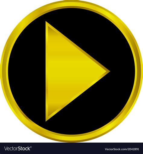Play Sign Button Royalty Free Vector Image Vectorstock