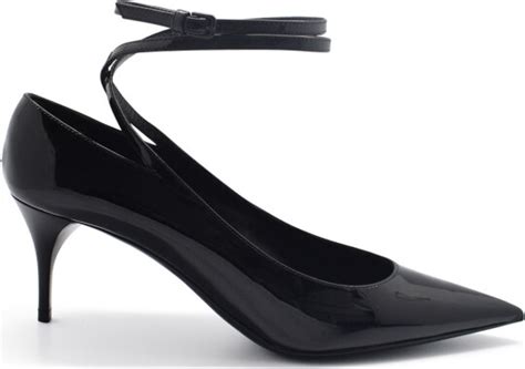 Saint Laurent Womens Luxury Pumps Lexi Model Pumps In Black Patent Leather 6 5 Cm Shopstyle