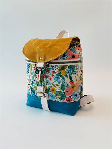 Mini Canvas Backpack Garden Party Hammerstitch