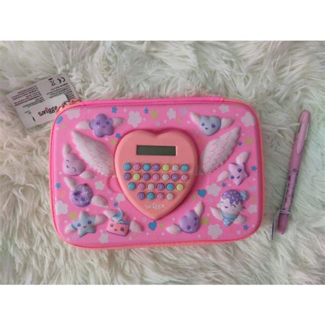 SMIGGLE CALCULATOR HARDTOP PENCIL CASE FREE SMIGGLE ERASABLE PEN Lazada PH