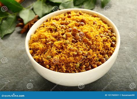 Bowl Of Dal Biji Moth Namkeen From Indian Cuisine Stock Image Image Of Rajastha Namkeen