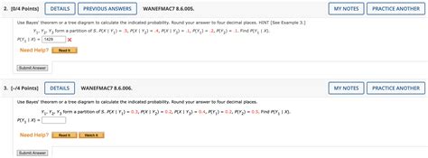 solved wanefmac7 8 6 005 use bayes theorem or a tree