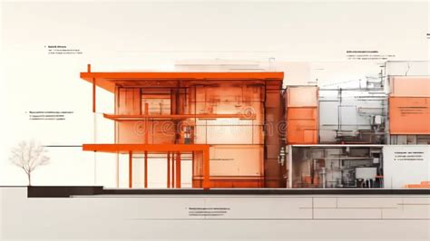 An Architectural Design Animation With A House Plan Showing The
