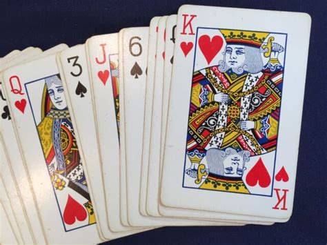 Vintage American Contract Bridge League Playing Cards Red Ebay