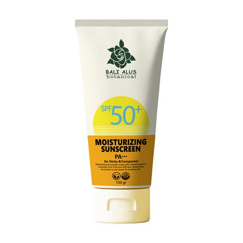 Moisturizing Sunscreen Spf 50 100 Ml Bali Alus