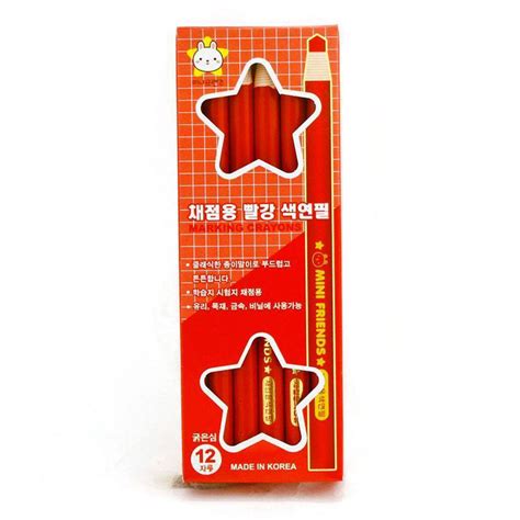채점용 빨간색연필 12본 홈플러스
