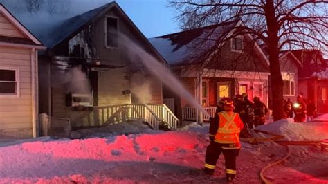 Winnipeg Crews Battle 2 Residential Fires CBC News