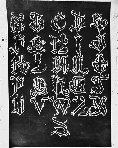 Нет описания фото Tattoo Lettering Fonts Tattoo Lettering Alphabet