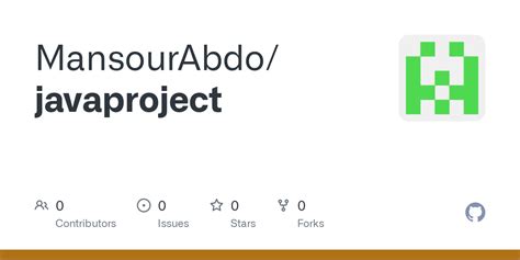 GitHub MansourAbdo Javaproject