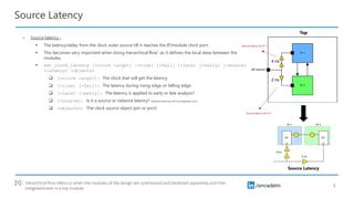 VLSI Static Timing Analysis Timing Checks Part 4 Timing Constraints PPT