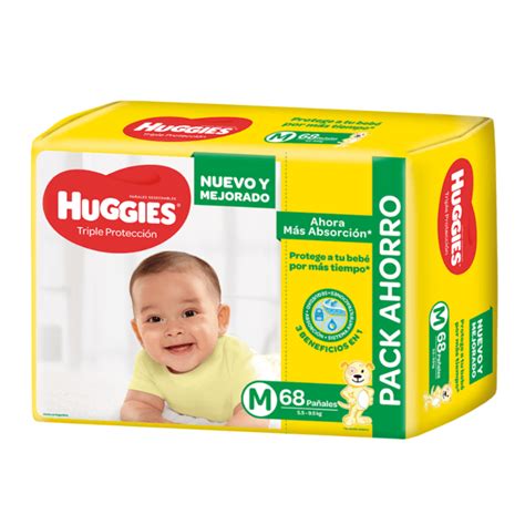 Pañales Huggies Triple Proteccion M X 68 Un Super 22 De Octubre