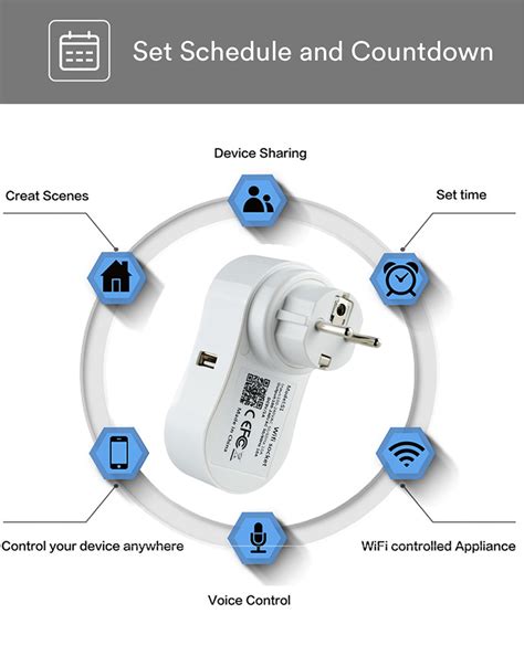 China WiFi Smart Plug In Tuya Socket With USB Type C Port Manufacturer And Supplier SIMATOP