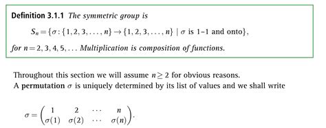 solved definition 3 1 1 the symmetric group is