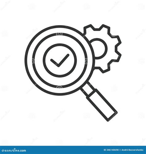 Inspection Icon Vector Testing Illustration Sign Check Symbol
