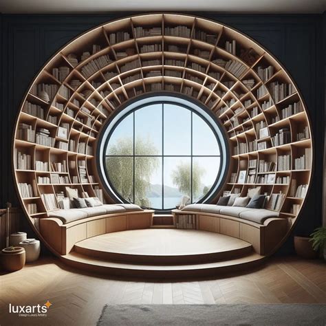 Giant Circular Library Bookshelf Your Cozy Corner Of Classics Luxarts