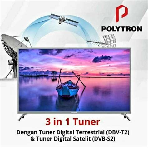 Promo POLYTRON Led Tv 50 Inch 50S873 Digital Full Hd Tv Dignity Series