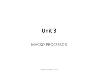 Macro Macro Processors PPTX Programming Languages Computing