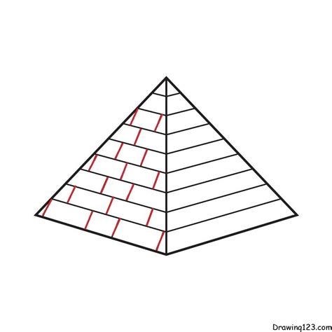 Pyramid Drawing Tutorial How To Draw Pyramid Step By Step Pyramids Drawing Tutorial Tutorial
