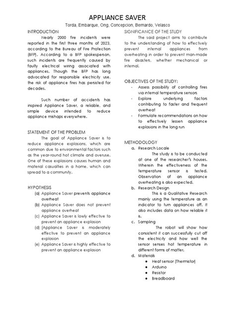 Project Research Pdf Arduino Electricity