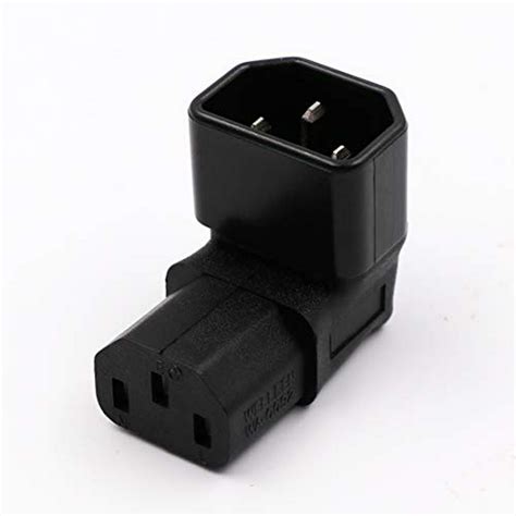 Adaptador De Corriente Iec C14 A C13 Pdu Plugsocket Up 90 Grados Para