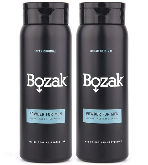 Bozak Cooling Body And Foot Powder For Men Talc Free Jock Itch