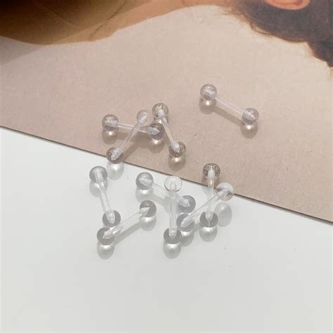 블루씨티 알러지방지 저자극 투명 실리콘 피어싱