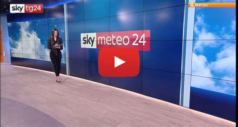 Meteo DIRETTA VIDEO SKY Tg24 SARA BRUSCO Weekend Con Anticiclone Di