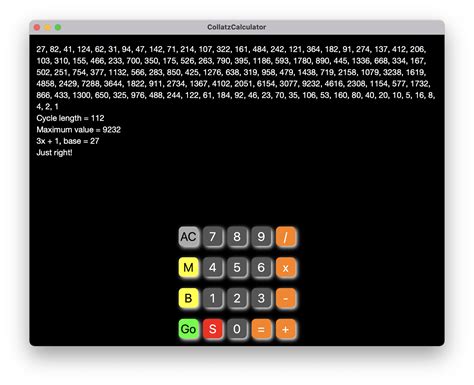 The Collatz Calculator SophWares