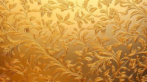 Premium Ai Image Elegant Gold Foil Pattern