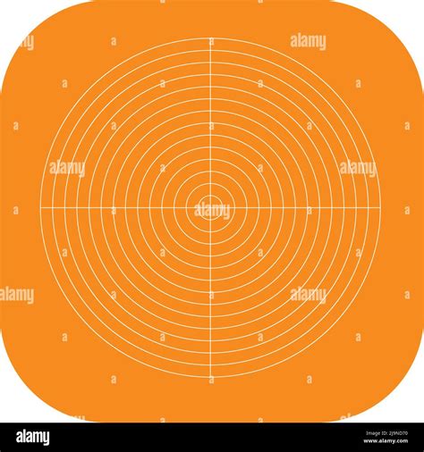 Polar Circular Grid Mesh Pie Chart Graph Element Stock Vector