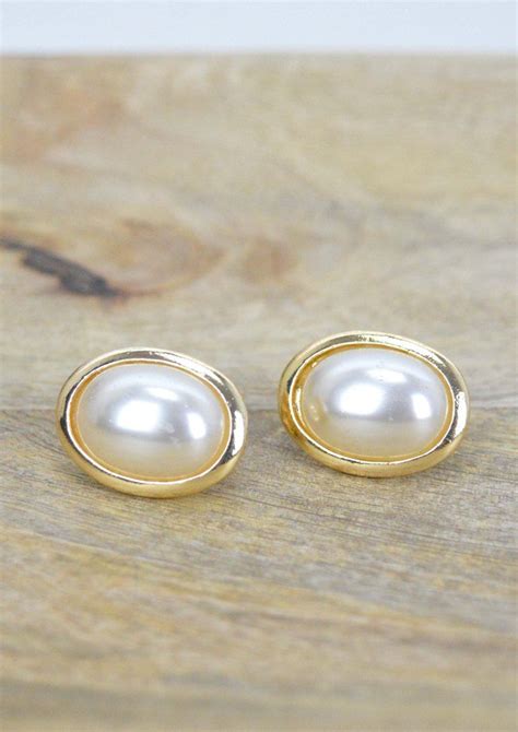 Σκουλαρίκια κλιπ πέρλες Pearl Earrings Earrings Jewelry