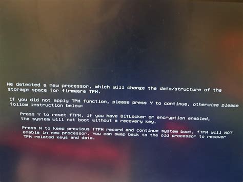 Updated Some Pc Parts Also The Cpu Did The First Boot And Got This
