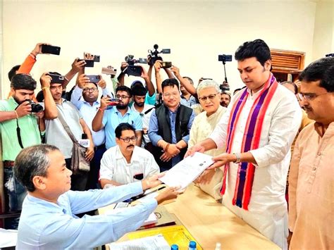 Rs Poll Ex Tripura Cm Biplab Deb To Take On Former Left Minister