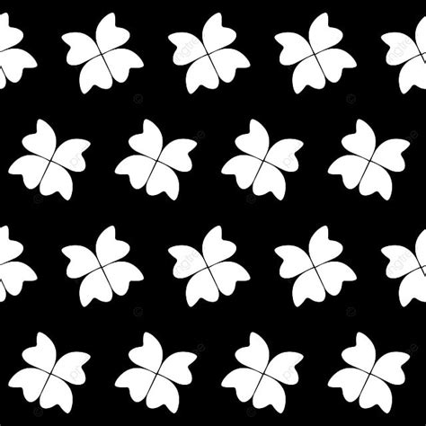 Monochrome Floral Seamless Pattern Background Endless Seamless