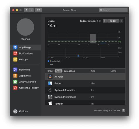 10 15 Catalina Dark System Preferences Screen Time 512 Pixels