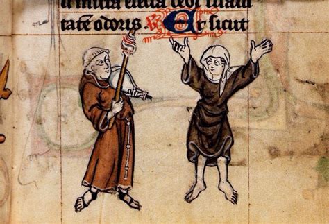 Monk And Nun Illuminated Manuscript Medieval Music Medieval Germany