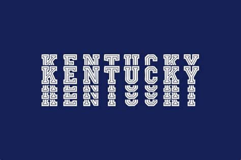 Kentucky Stacked Inline Graphic By Basyar Creative Fabrica