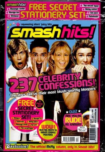 Smash Hits 2004 Mcfly Busted Anne Hathaway Rachel Stevens Duncan James