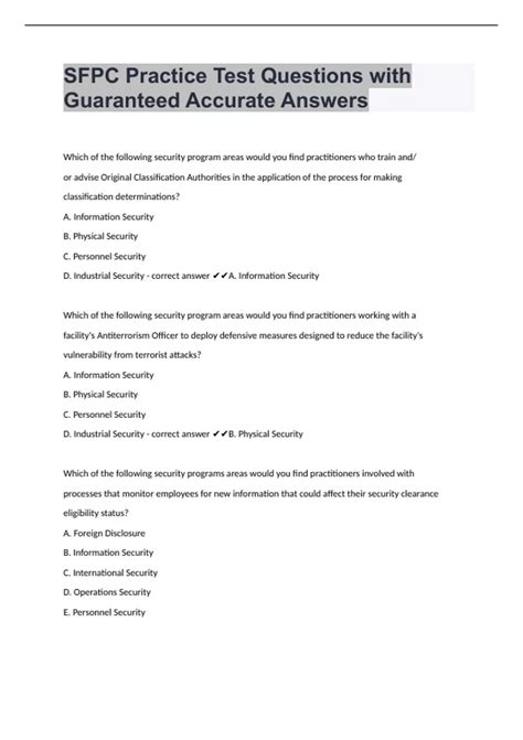 Sfpc Practice Test Questions With Guaranteed Accurate Answers Sfpc Stuvia Us