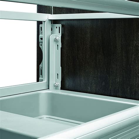 REV A SHELF 5149 Single 50 Quart Bottom Mount Waste Container Aluminum Rev A Shelf 5149 1550DM 117