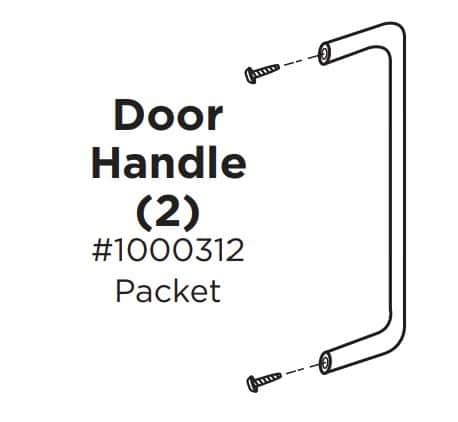 Bobrick Door Handle Packet Partition Plus