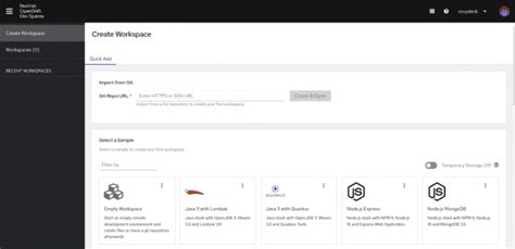 access openshift dev spaces in the developer sandbox streamline
